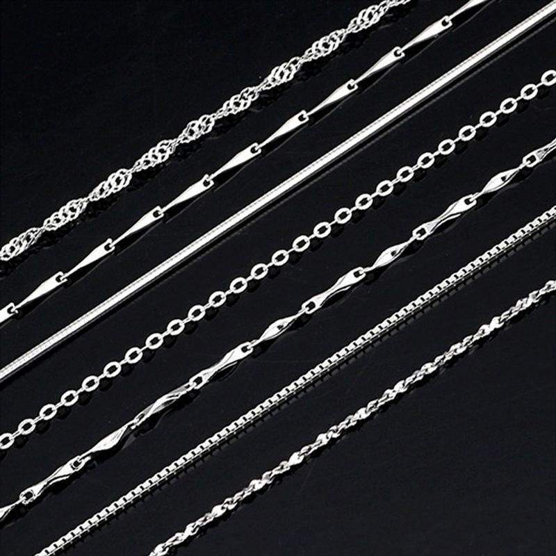 S925银配链无坠银饰瓜子链水波链元宝链蛇骨链水波链送女朋友七夕情人节礼物_6_3报价_参数_图片_视频_怎么样_问答-苏宁易购