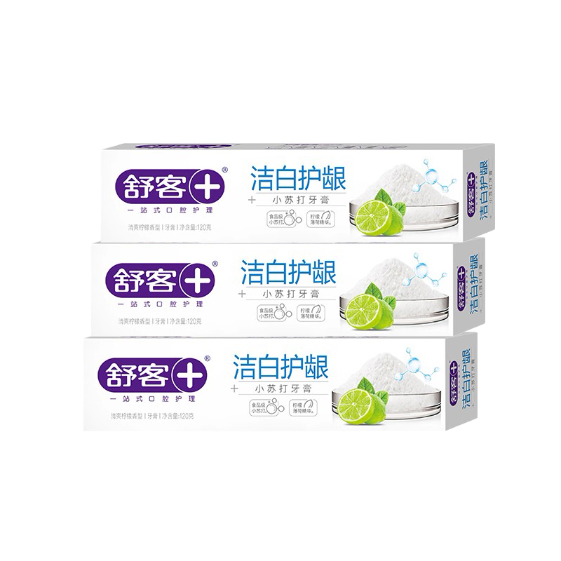 舒客小苏打牙膏(洁白护龈)120克*3参数配置_规格_性能_功能-苏宁易购