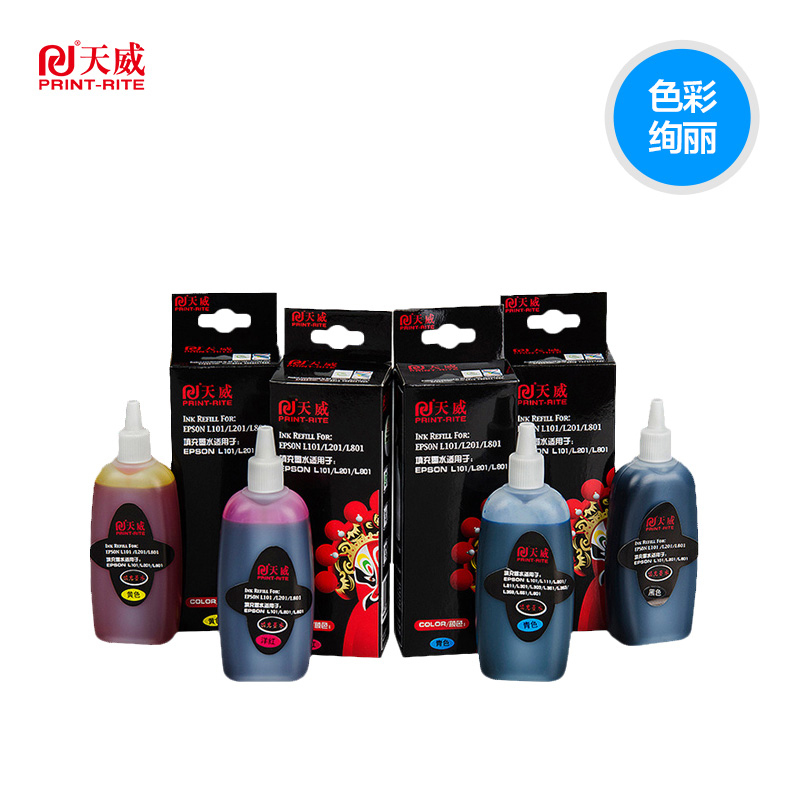 天威 适用爱普生L101/L201/L801-80ML-墨水 黑/洋红/黄/青/浅青/浅红 六色可选 专业装视频介绍_天威 适用爱普生L101 ...