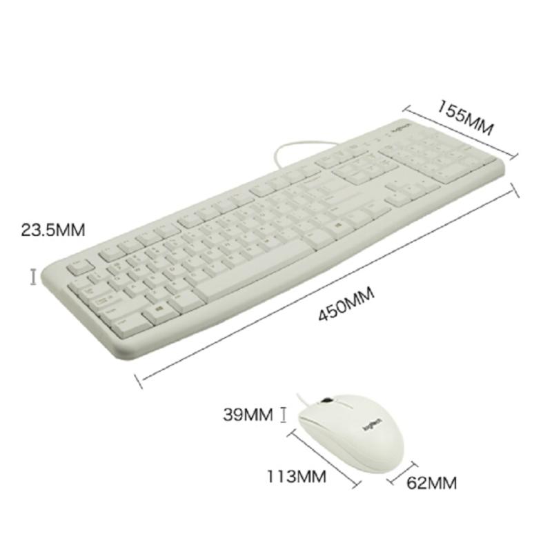 罗技（Logitech）MK120 键鼠套装 有线键鼠套装 办公键鼠套装 全尺寸 白色报价_参数_图片_视频_怎么样_问答-苏宁易购