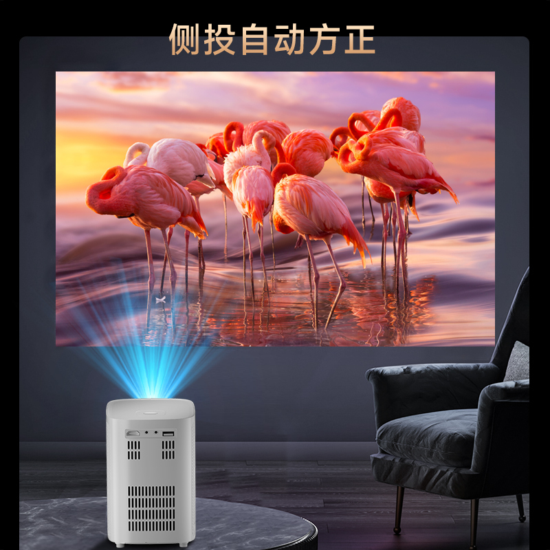 爱国者(aigo)H30白色 投影仪家用 投影机 卧室超高清便携投影(AI智能语音 电子对焦 蓝牙音响 海思旗舰芯片)报价_参数_图片_视频_怎么样_问答-苏宁易购