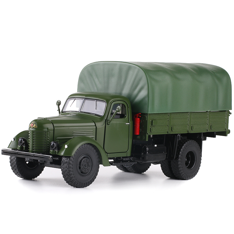 合金解放卡车运输车MV3战术卡车北汽勇士吉普车汽车模型金属摆件 解放CA10不带车棚报价_参数_图片_视频_怎么样_问答-苏宁易购