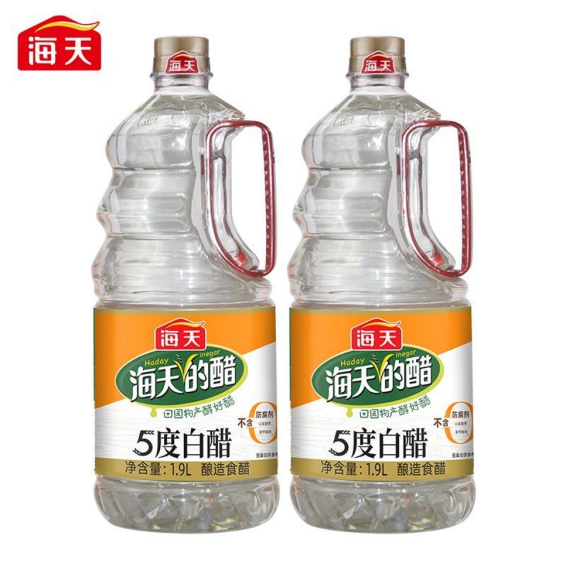 海天食醋 白醋1.9L 酿造食醋醋白醋 家用厨房炒菜凉拌腌制调味品参数配置_规格_性能_功能-苏宁易购