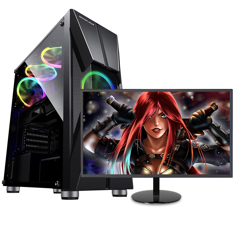 世纪之星 酷睿i7 2600四核/GTX1050独显/8G内存/256G固态+500G机械硬盘 台式电脑 组装机 电脑台式机 电脑主机 家用办公商用学生游戏电脑台式机+19英寸全套视频介绍 ...