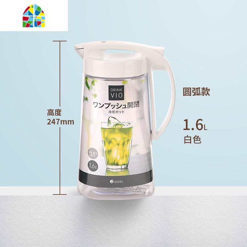 冷水壶家用 密封塑料冰箱凉白开水壶 果茶冷茶壶凉水杯 FENGHOU 1.6L带茶漏款(密封不漏)凉水壶视频介绍_冷水壶家用 密封塑料冰箱凉白开水壶 果茶冷茶壶凉水杯 FENGHOU 1.6L ...