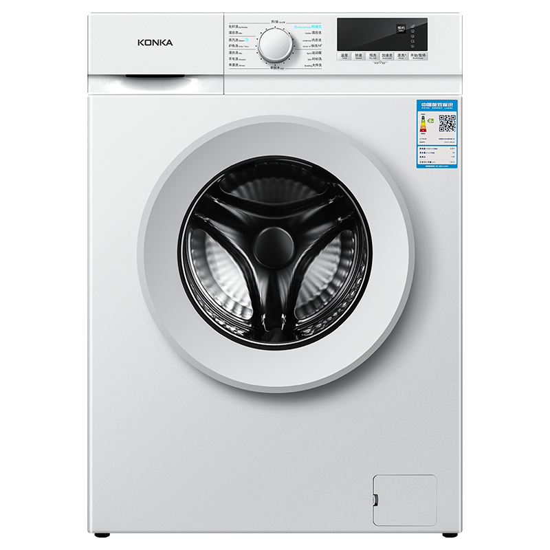 康佳(KONKA)7公斤欧标系列超薄嵌入全自动滚筒洗衣机 15种程序特渍洗 高温消毒防缠绕XQG70-10D01W-DS视频介绍_康佳(KONKA)7公斤欧标系列超薄嵌入全自动滚筒洗衣机 15 ...