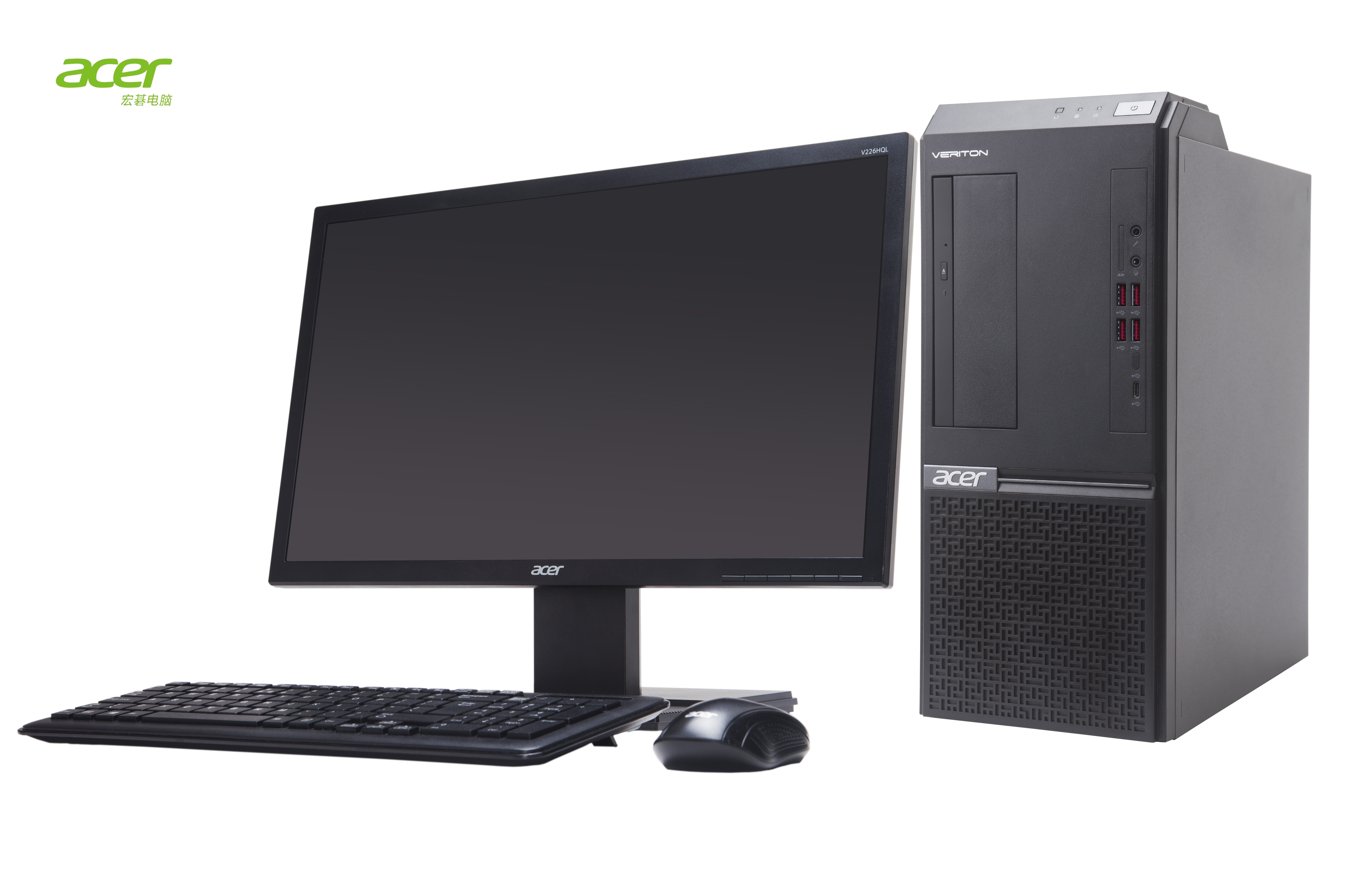 宏碁(acer)VeritonD650商用台式机(I3-8100 4G 1T DVDRW)参数配置_规格_性能_功能-苏宁易购