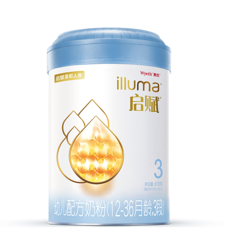 【3段奶粉】 惠氏启赋(Wyeth illuma)3段奶粉 爱尔兰进口 12-36月幼儿配方 810克*2罐【价格 图片 品牌 报价】-苏宁易 ...