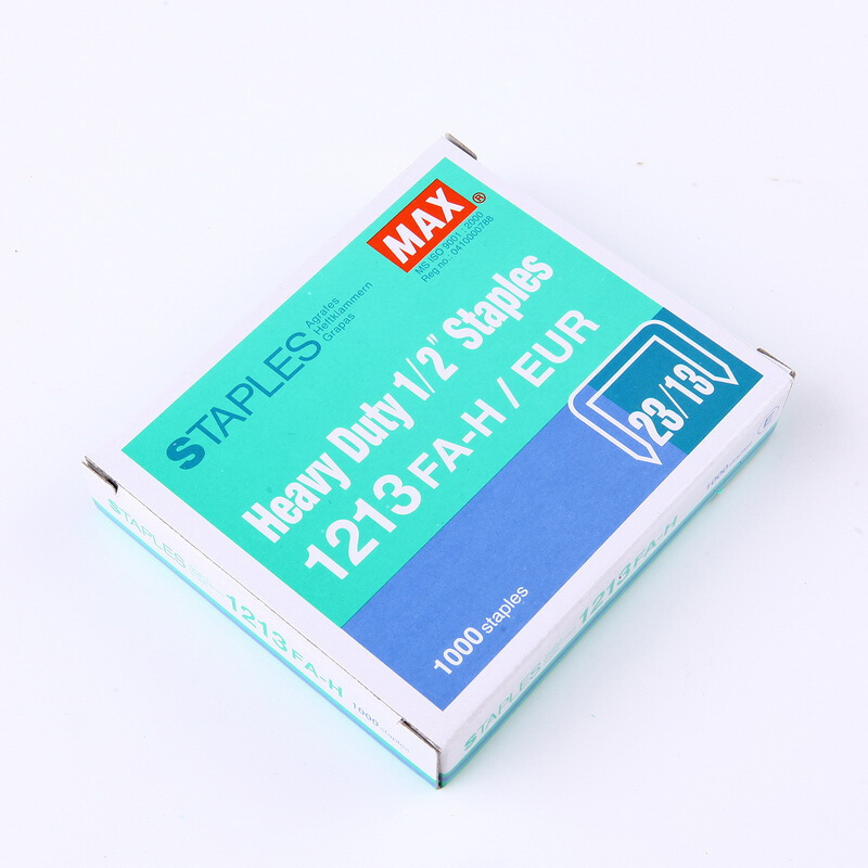 美克司(MAX)1213FA-H 进口订书钉日本MAXHD-12系列重型钉23/13 1000枚/盒报价_参数_图片_视频_怎么样_问答-苏宁易购
