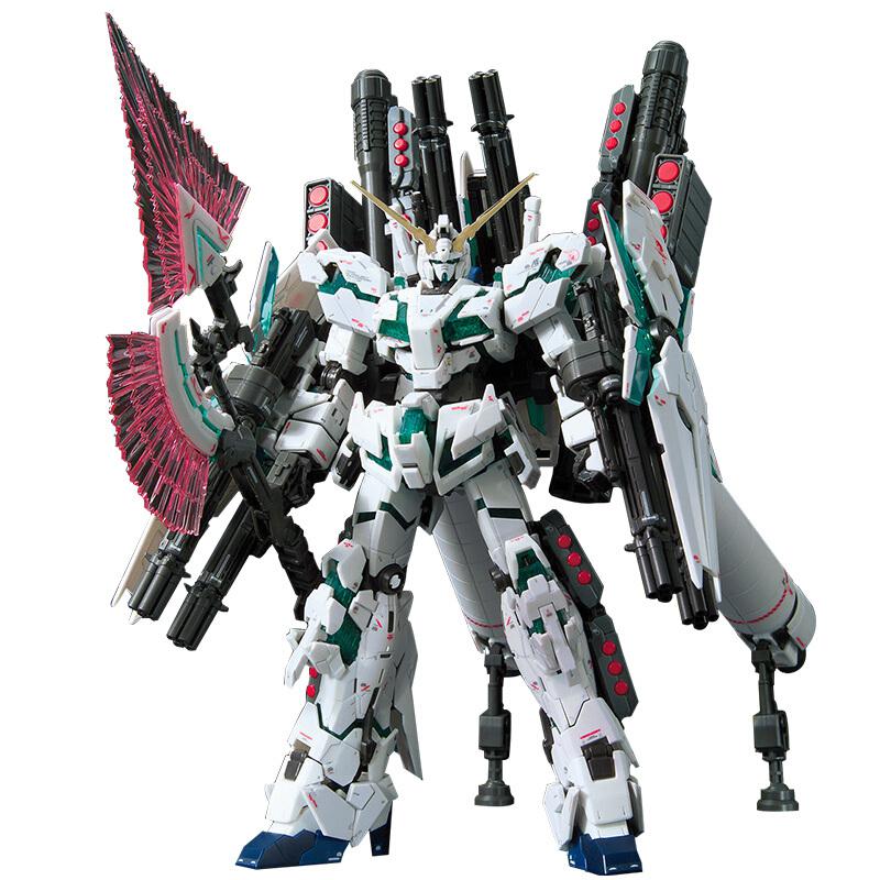 万代高达拼插拼装模型RG 30 1/144 FA全武装全装备独角兽敢达绿色骨架 RG30 全装备独角兽 5055586视频介绍_万代高达拼插 ...