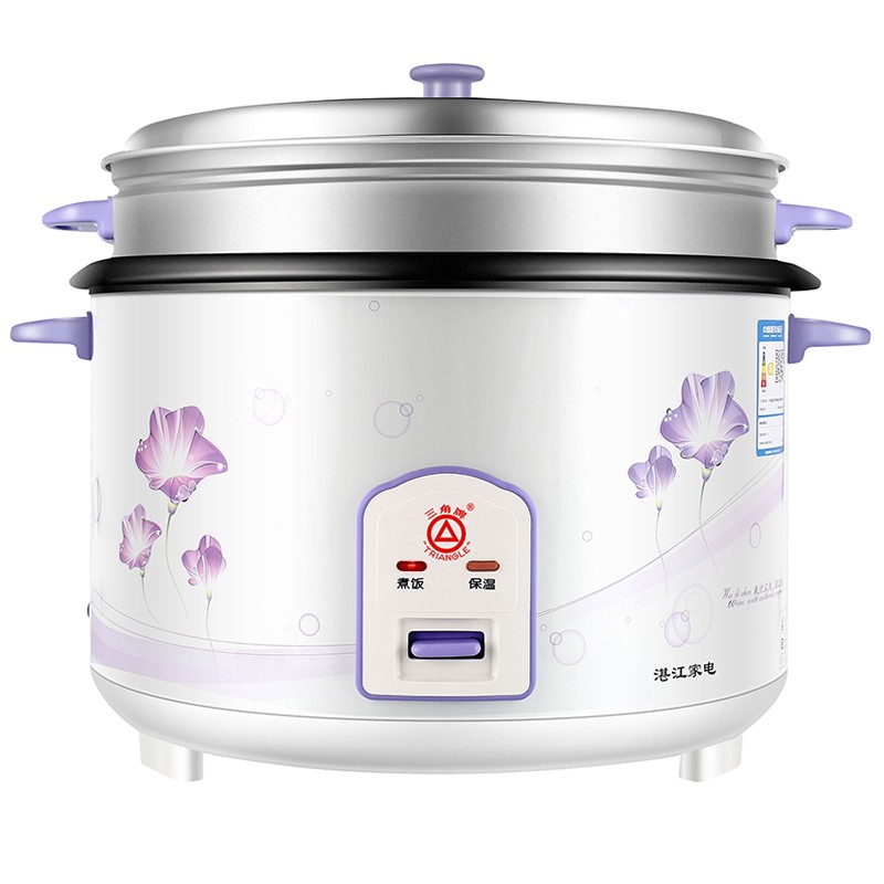 三角牌(Triangle)电饭锅大容量13L商用饭店食堂大电饭煲 商用老式超大电饭锅13-18多人 10L(10-15人视频介绍_三角牌(Triangle)电饭锅大容量13L商用饭店食堂大电 ...