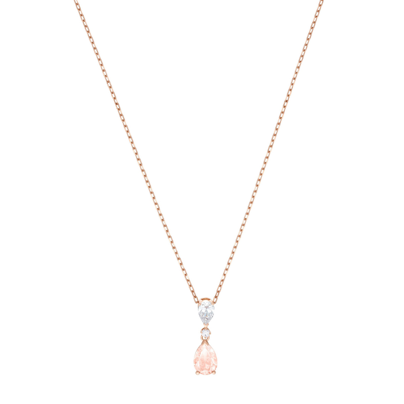 SWAROVSKI施华洛世奇胭脂粉色水滴项链 女士 人造水晶 送恋人5457621报价_参数_图片_视频_怎么样_问答-苏宁易购