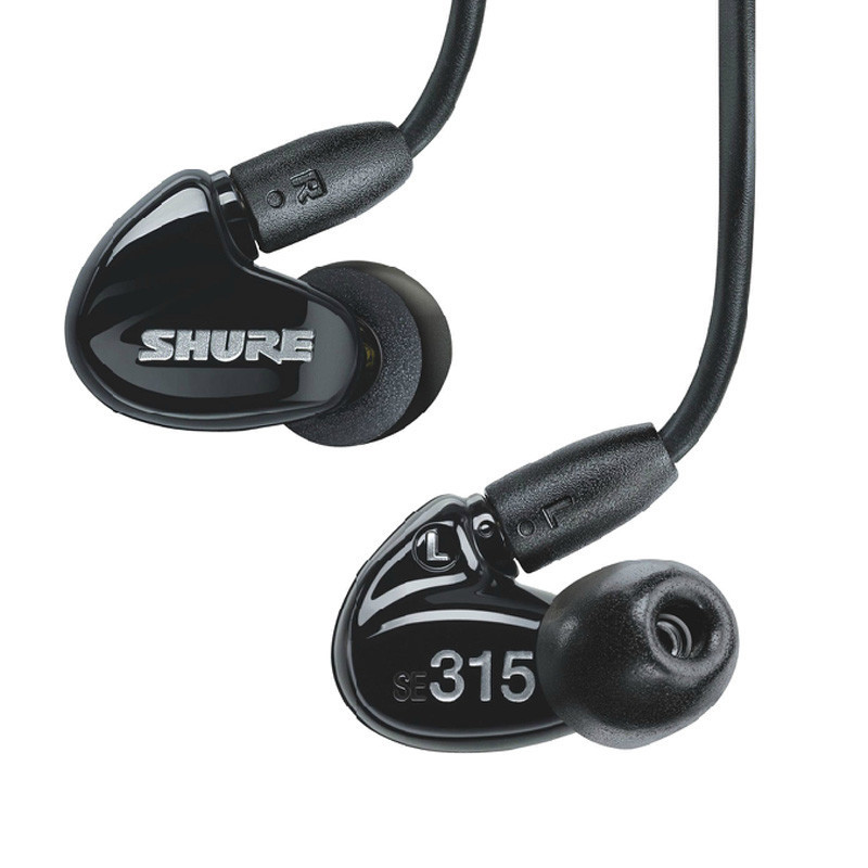舒爾 (SHURE) SE315 隔音耳機 黑色 | 香港蘇寧 SUNING